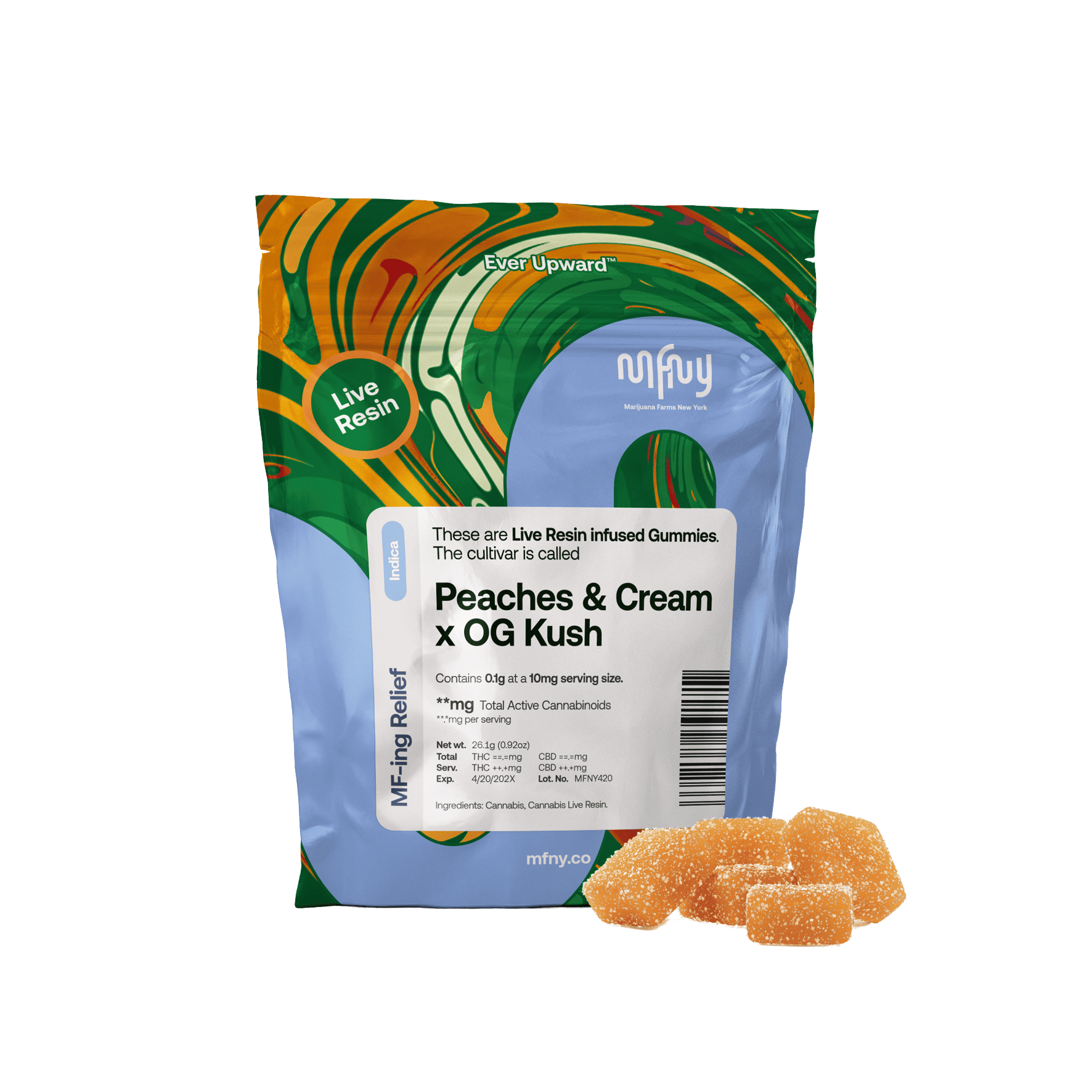 MFNY | Live Resin Gummy Peaches & Cream x O2 OG Kush - Up...