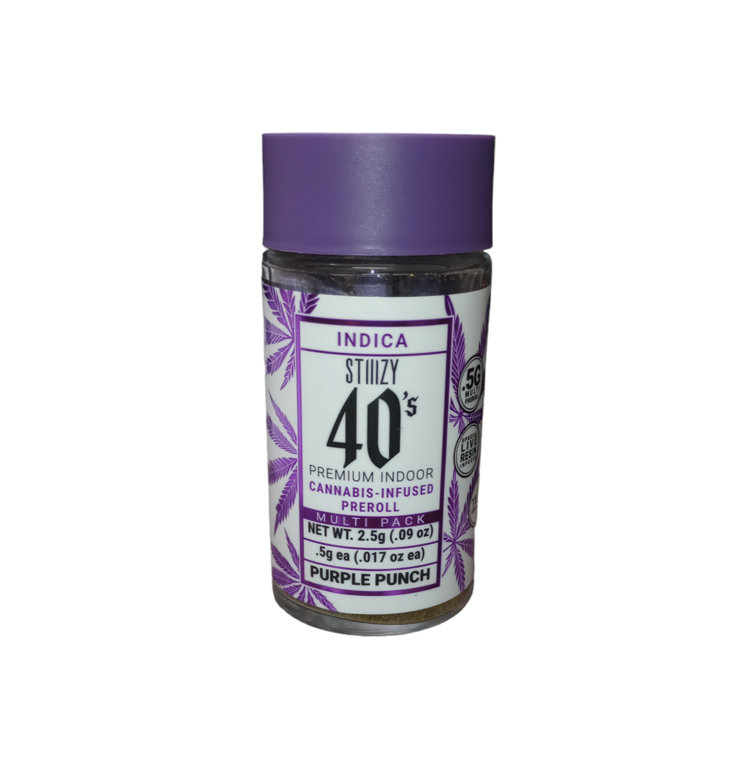 Stiiizy - Purple Punch 40's Mini Infused Preroll 5pk - La...