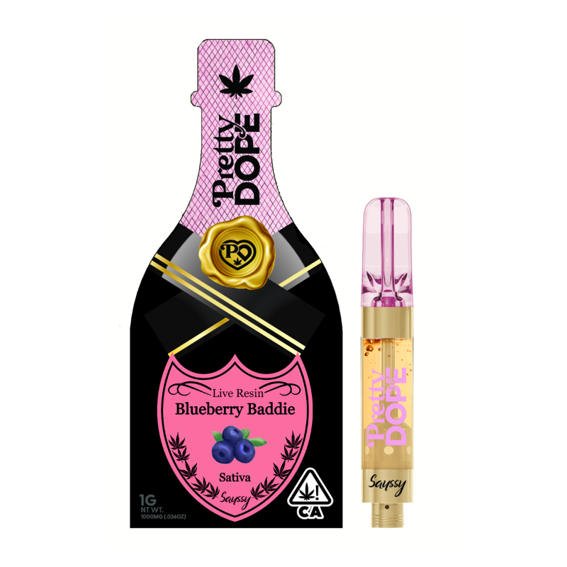 Pretty Dope - Blueberry Baddie Live Resin Vape 1g - San B...