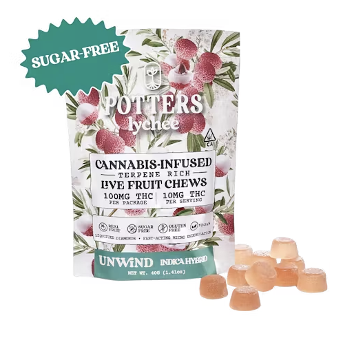 Lychee - Sugar Free - Fruit Chew - 10pk - 100mg - THE STA...