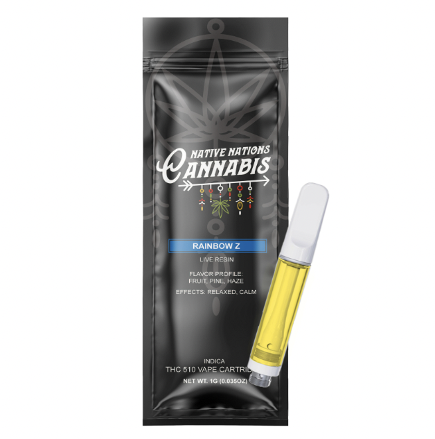 Native Nations | Rainbow Z | Live Resin Vape Cartridge