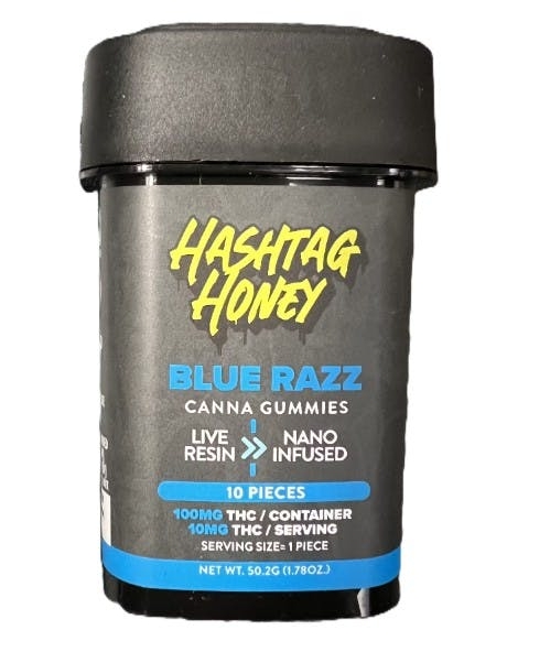 Hashtag Honey | Blue Razz x Wedding Cake -Indica- 10mg 10...