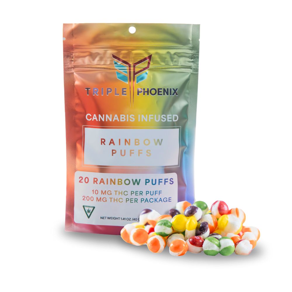 Rainbow Puffs 200mg Freeze Dried Skittles (27x7mg) - TRIP...