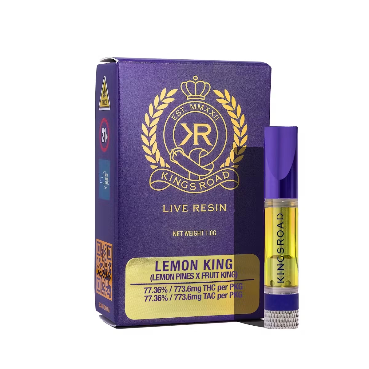 Lemon King -Hybrid- Live Resin 510 Cart 1g | Kings Road ...