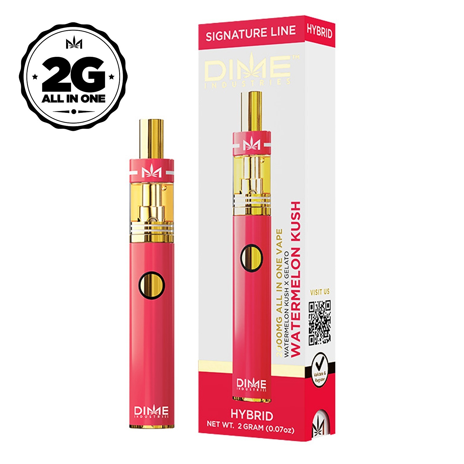 Watermelon Kush Disposable - 2g - DMC - Suncrafted Cannab...