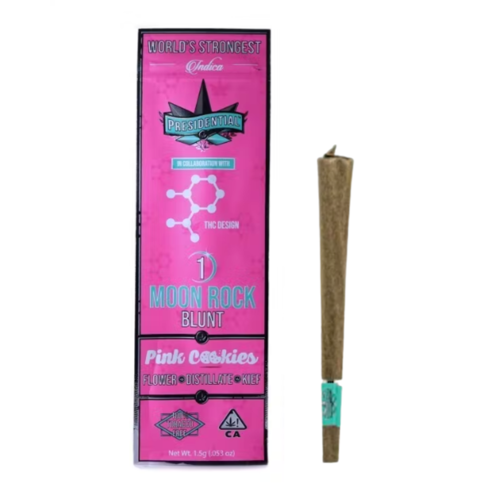 1.5g Pink Cookies Infused Moonrock Blunt - Presidential