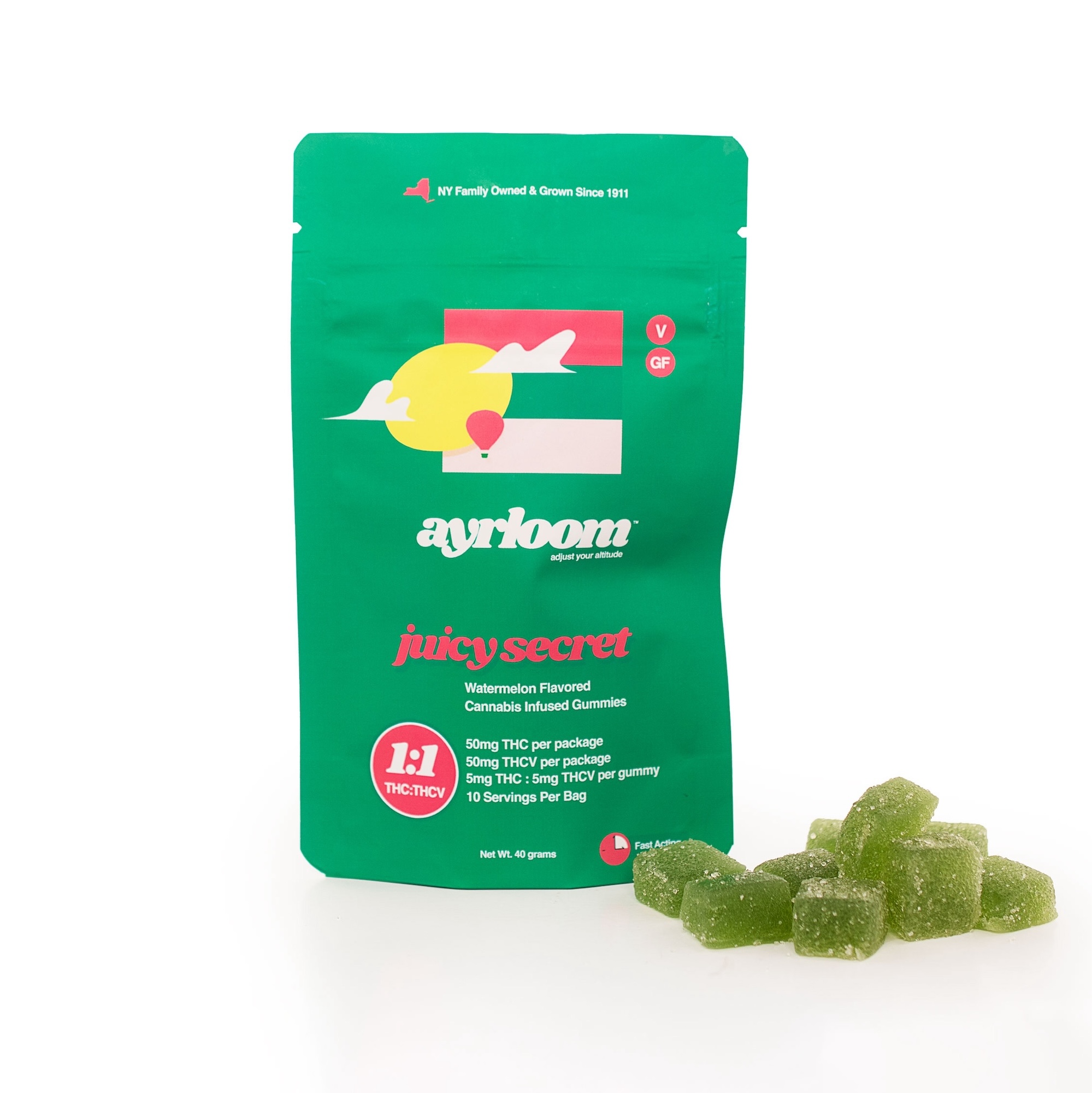 Juicy Secret 1:1 Gummies 10 Pack | Ayrloom | Edible - NYC...