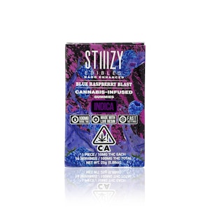 STIIIZY - Edible - Blue Raspberry Blast - Nano Gummies - 100MG ...