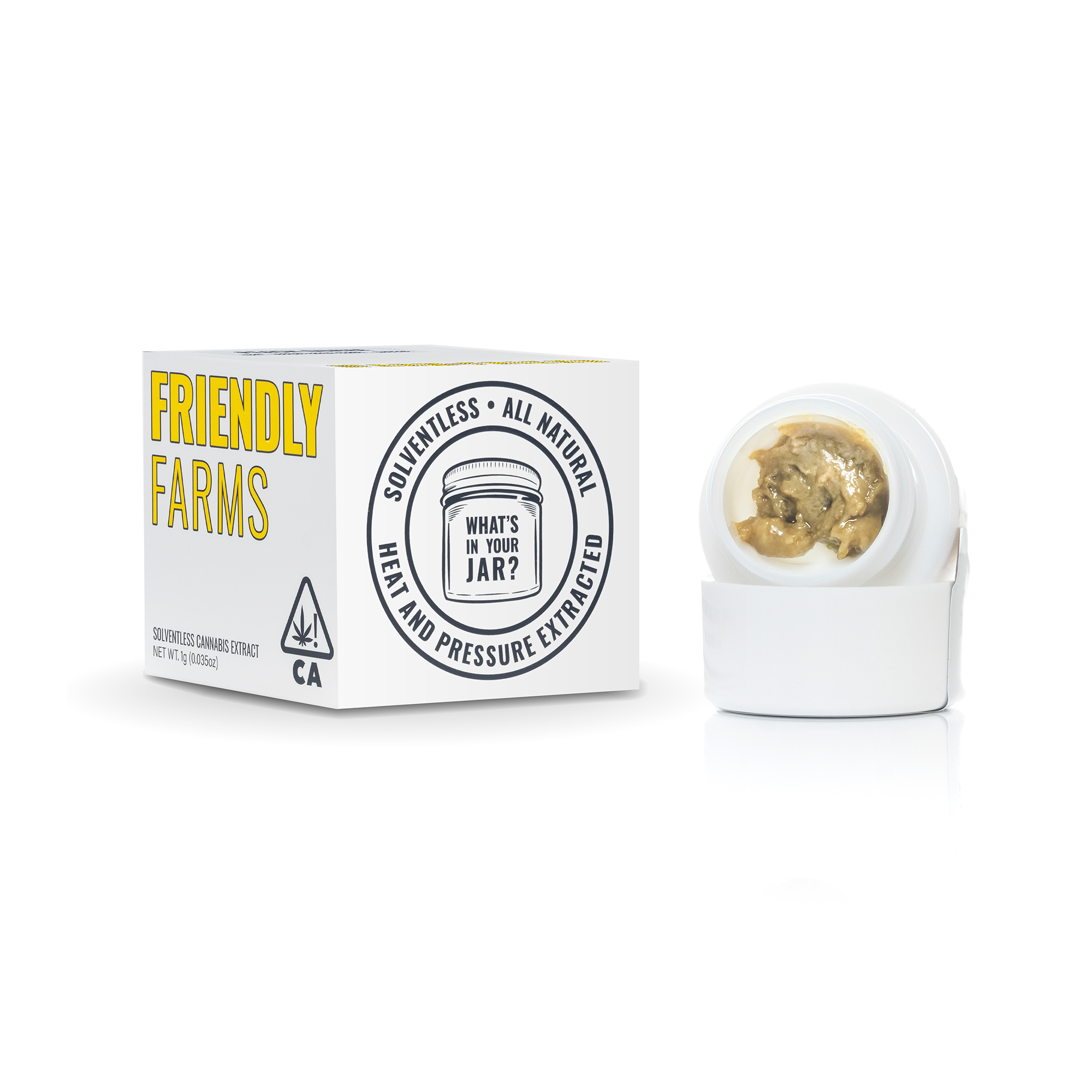 1g Banana Taffy Live Rosin Cold Cure - Friendly Farms - S...