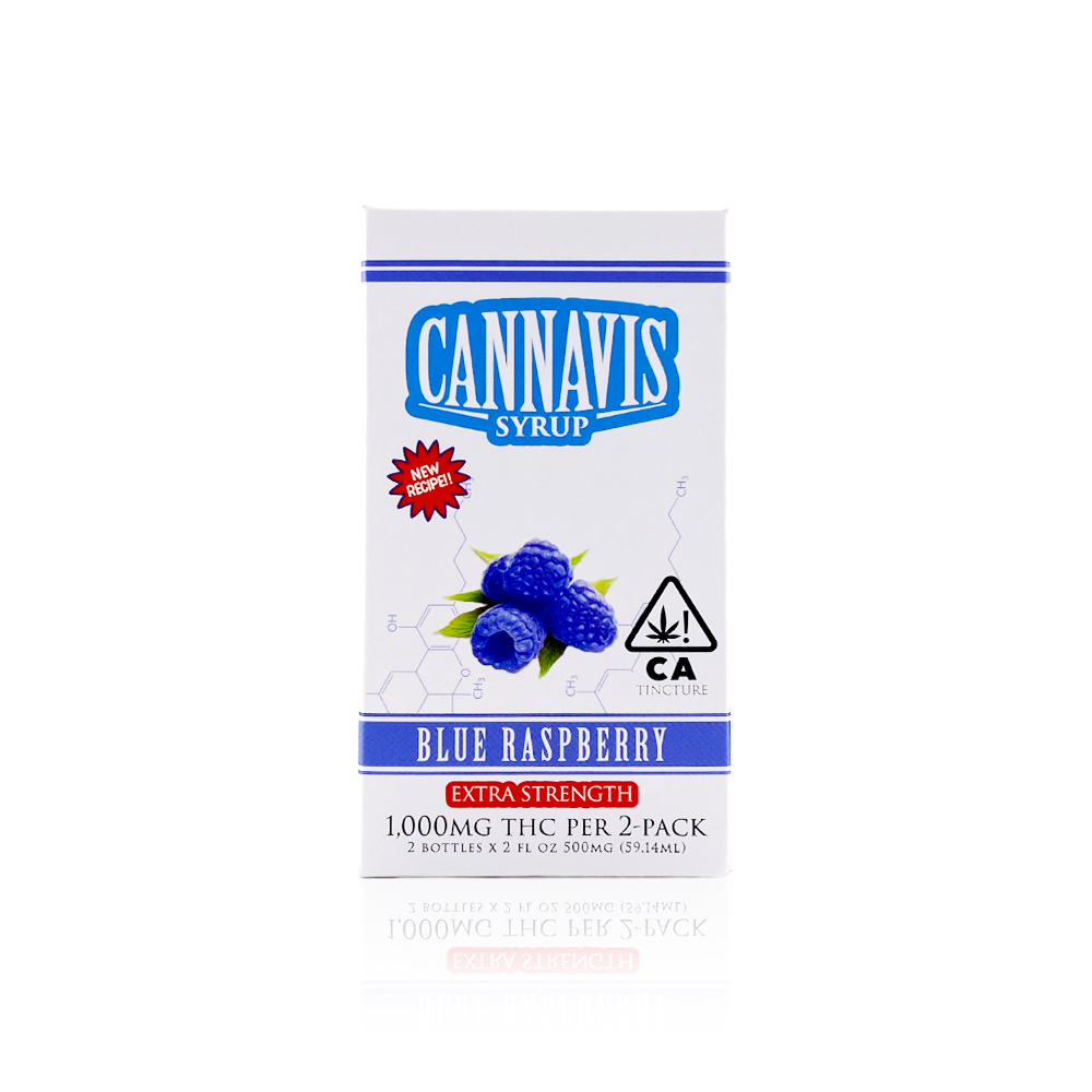 CANNAVIS - Tincture - Blue Raspberry - 2-Pack - Syrup - 1...