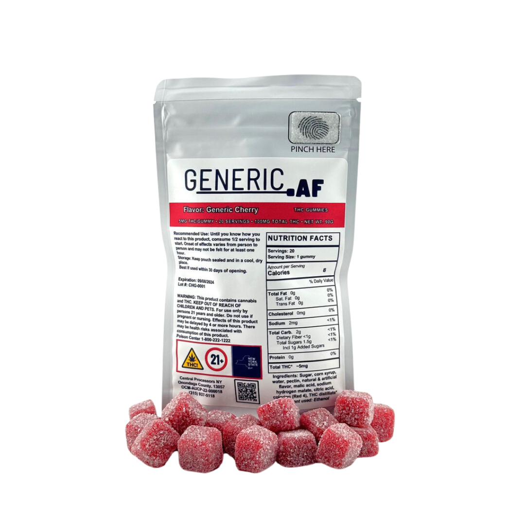 Generic AF - Cherry Gummies - 100mg - Legacy Dispensers