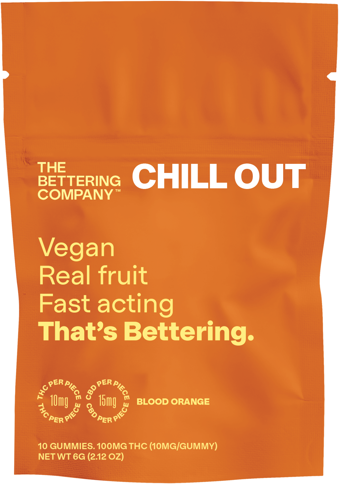 Bettering Company - CHILL Blood Orange - 100mg - Edible