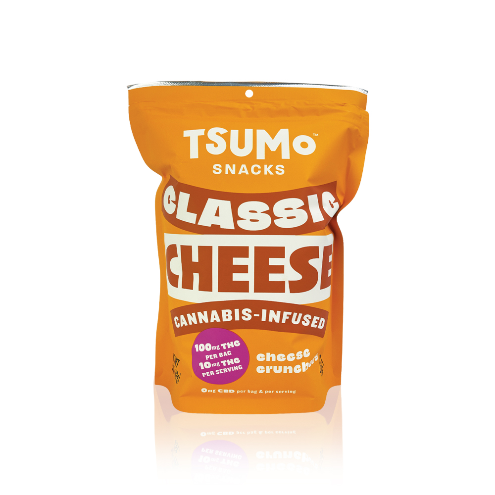 TSUMO SNACKS - Edible - Classic Cheese - Crunchers - 100MG - Tropicanna ...