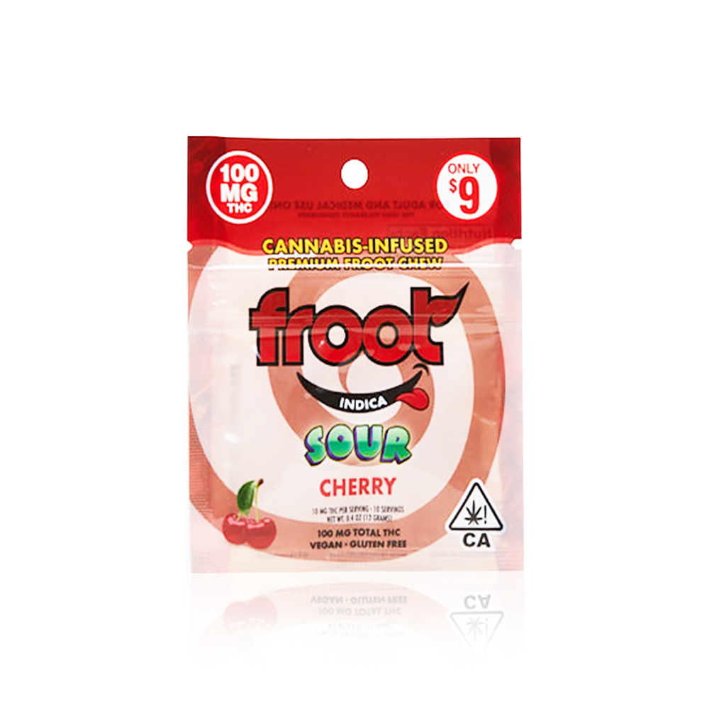 FROOT - Edible - Sour Cherry - Gummy - 100MG - Tropicanna...