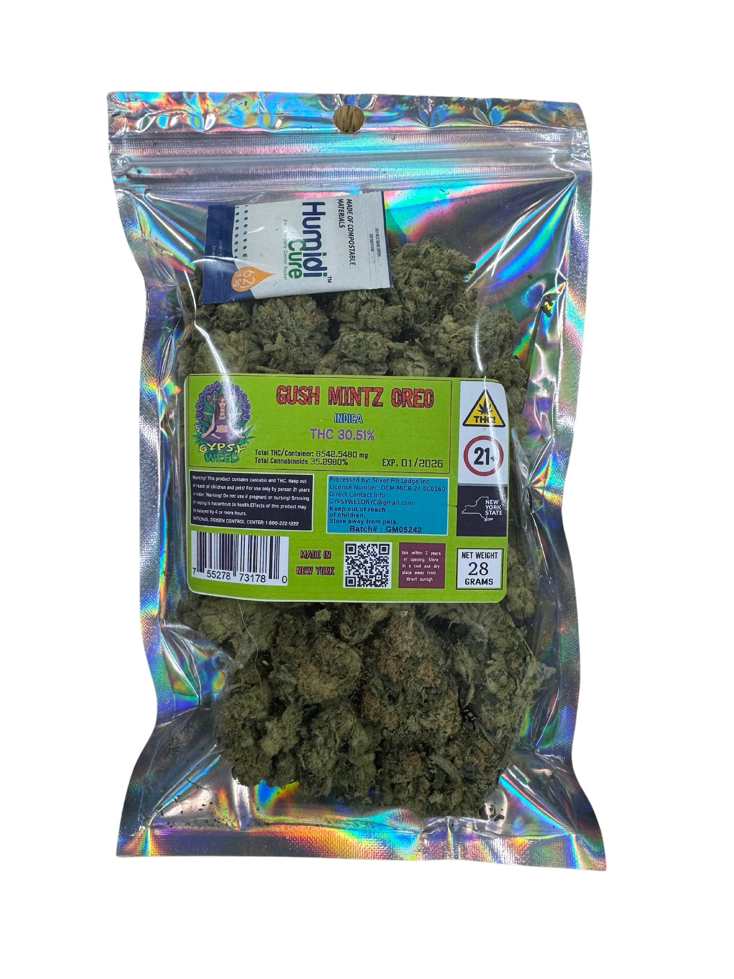 Gypsy Weed | Gush Mintz Oreo | 28g - Upstate Canna Co - W...