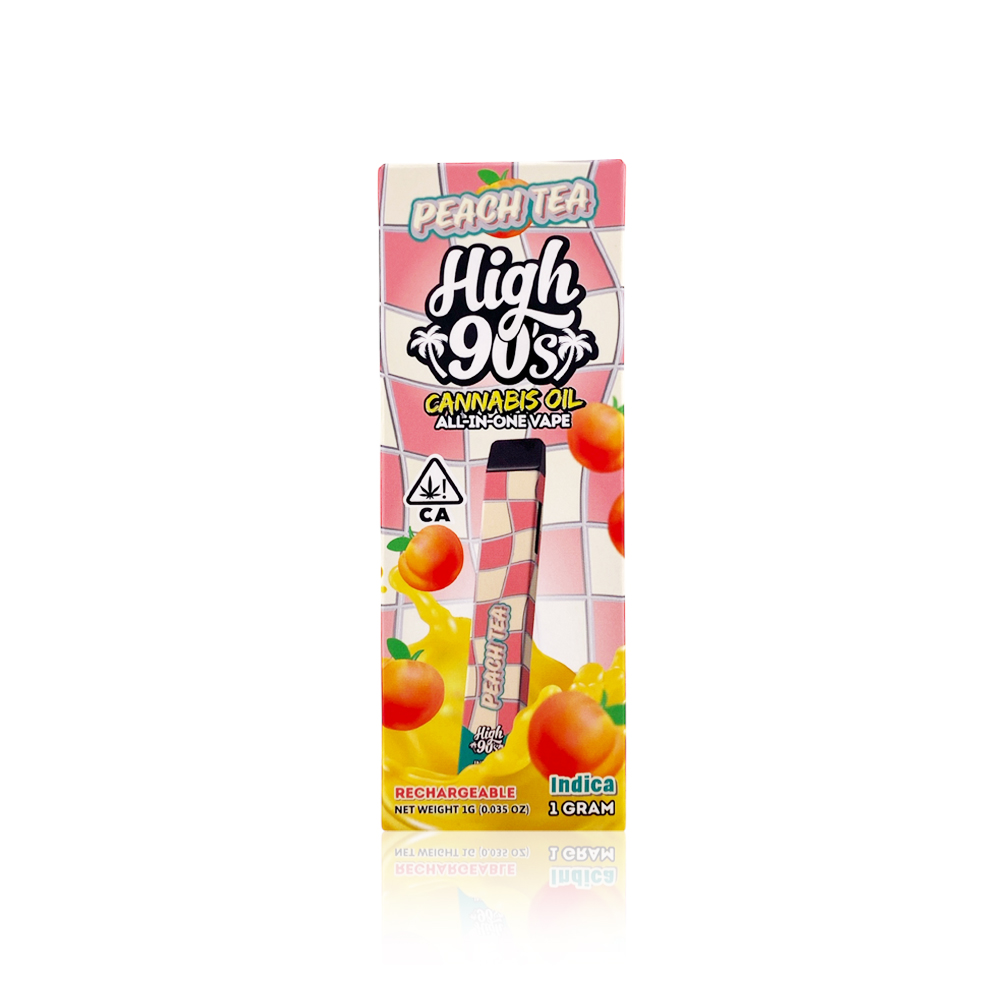 HIGH 90'S - All In One - Peach Tea - 1G - Tropicanna Mari...