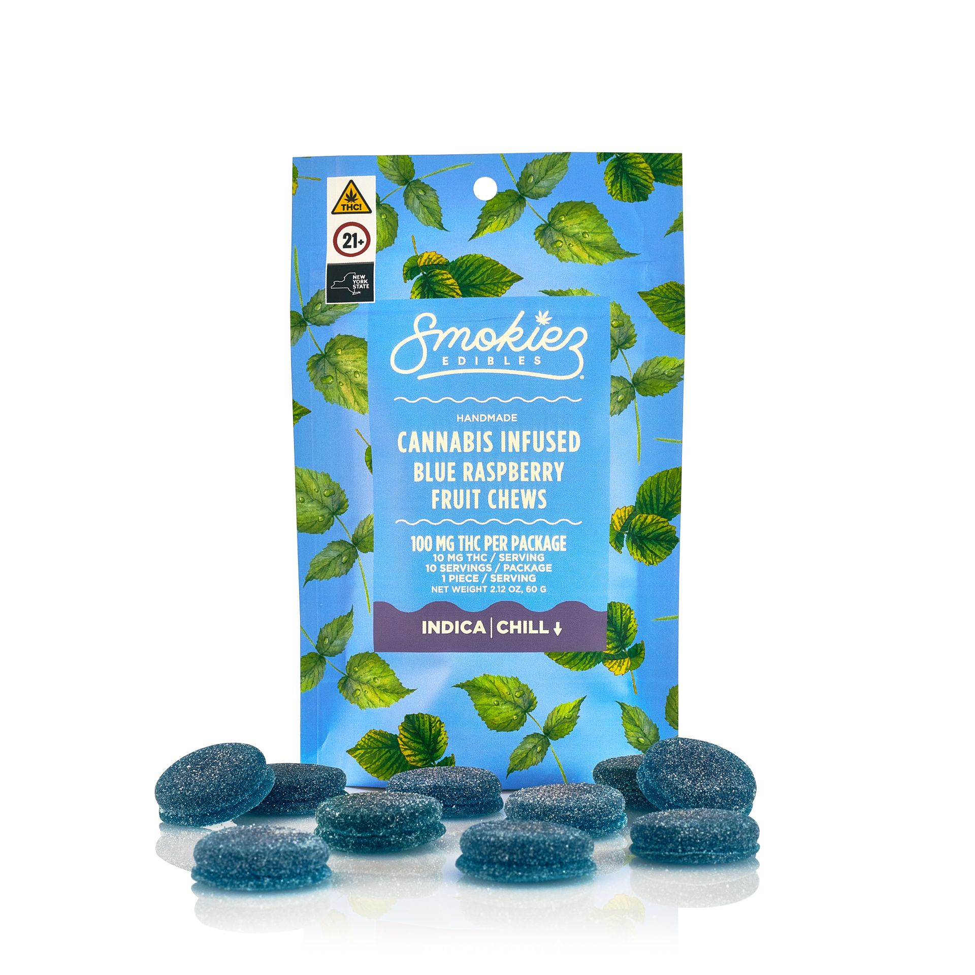 Smokiez - Sweet Blue Raspberry - 100mg - Edible - Housing...