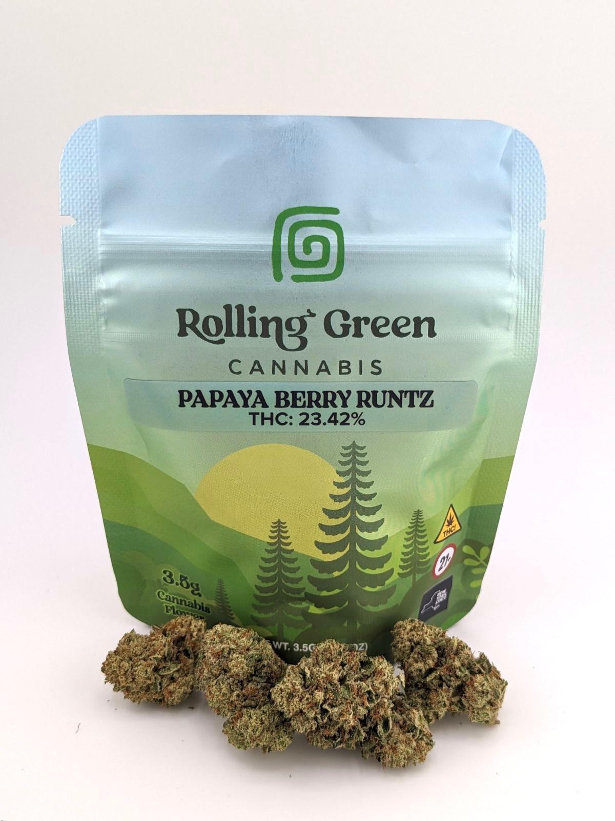 Rolling Green | Papaya Berry Runtz | 3.5g - Upstate Canna...