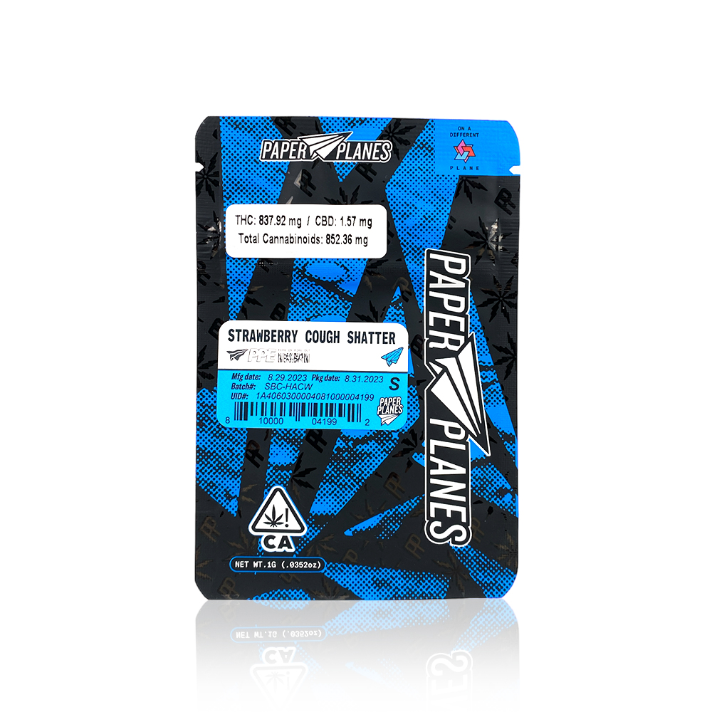PAPER PLANES - Concentrate - Strawberry Cough - Shatter - 1G ...