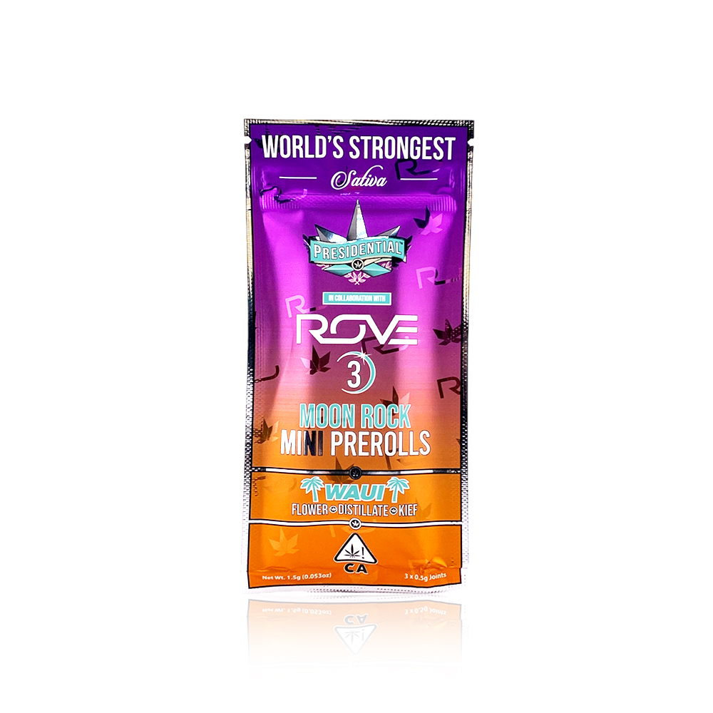 PRESIDENTIAL X ROVE - Infused Preroll - Waui - Mini Moon ...