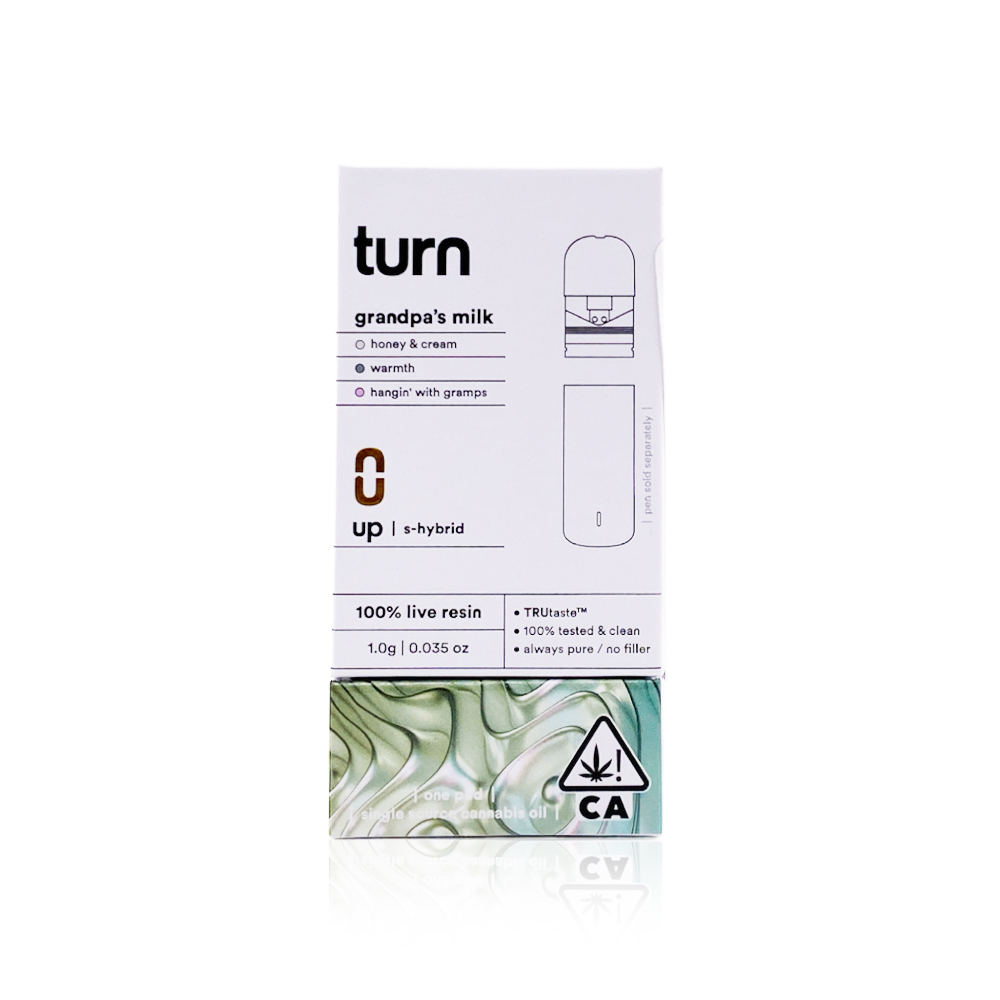TURN - Vape Pen - Grandpa's Milk - Live Resin - Pod - 1G ...